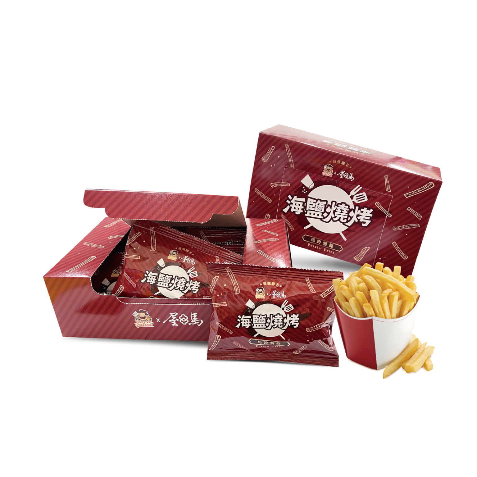 《大頭叔叔-UNCLE DATOU》X《Umai屋馬》 330G『限量聯名』 [ღ海鹽燒烤ღ]爆米花 - 大頭叔叔 - 沁騰實業股份有限公司